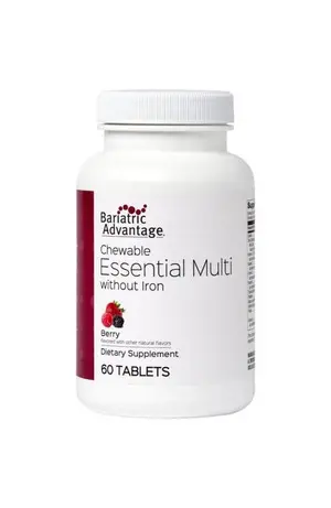 BARIATRIC ADVANTAGE Chewable Essential Multivitamin Without Iron 60 Count - None