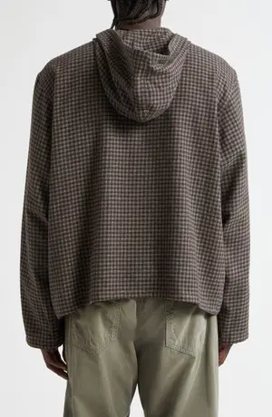 STOCKHOLM SURFBOARD CLUB Merle Hooded Check Overshirt
