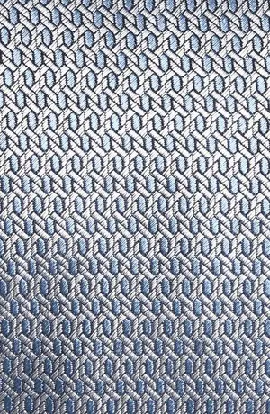 David Donahue Geometric Jacquard Silk Tie