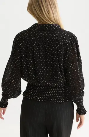 Scotch & Soda Fil Coupé Smocked Top