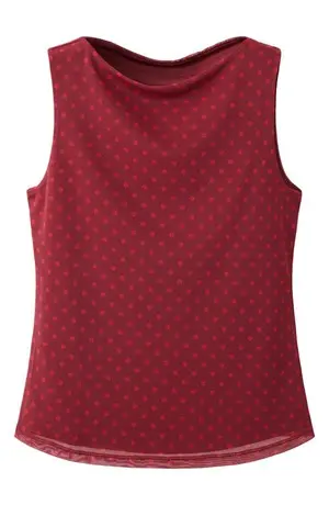 Mango Polka Dot Tulle Top