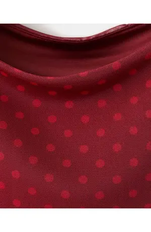Mango Polka Dot Tulle Top