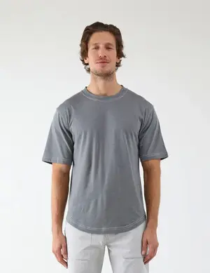 GLYDER Do No Harm Oversized Tee - Ash Grey