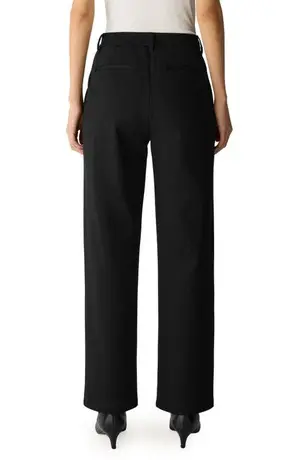 Eileen Fisher High Waist Straight Leg Pants