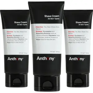 Anthony Shave Cream 6 Oz Multi-pack Of 3 - White