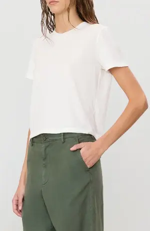 Eterne Short-sleeved Boxy T-shirt - Ivory