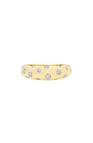 Sara Weinstock Bubble Diamond 18k Gold Band Ring - Yellow