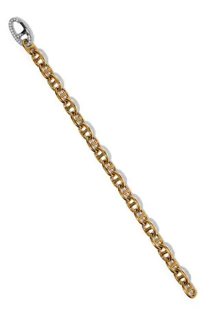 Nadri Celine Anchor Link Bracelet Gold