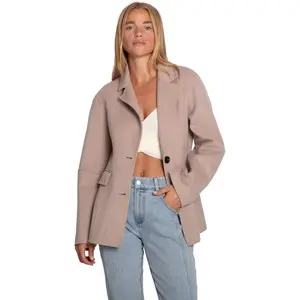 BELLE & BLOOM Stuck On You Oversize Cinch Waistcoat Sand