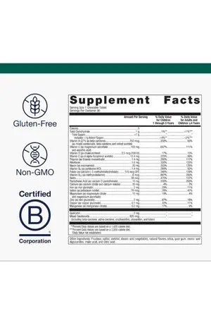 METAGENICS Multigenics Chewable Orange Flavor Multivitamin Supplement 90 Servings
