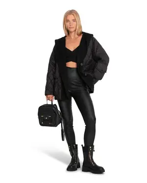 BELLE & BLOOM Only You Quilted Utility Jacket - Black