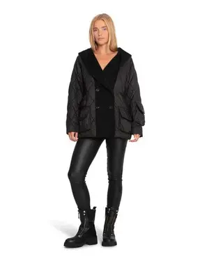 BELLE & BLOOM Only You Quilted Utility Jacket - Black