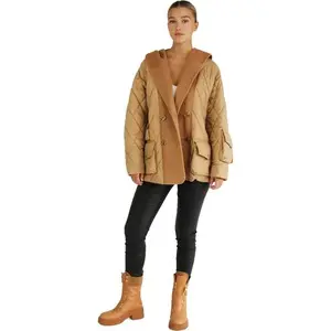 BELLE & BLOOM Only You Quilted Utility Jacket - Camel