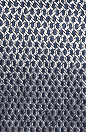 David Donahue Geometric Jacquard Silk Tie