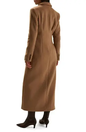 FAVORITE DAUGHTER The Metropolitan Wool & Cashmere Blend Coat - Camel