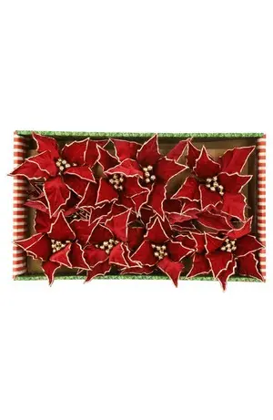MARK ROBERTS Glitter Poinsettia