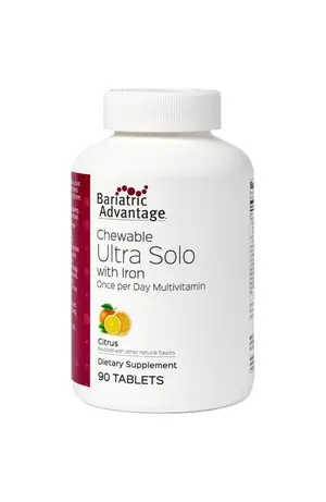 BARIATRIC ADVANTAGE Chewable Ultra Solo Iron Once-per-day Daily Multivitamin Tablets 90 Tablets - None