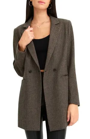 BELLE & BLOOM Kensington Oversize Double Breasted Wool Blend Coat