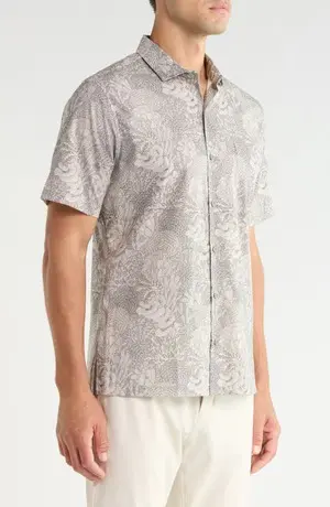 Tori Richard Good Reef Short Sleeve Button-up Shirt