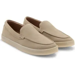 Mango Suede Moc Toe Loafer - Sand