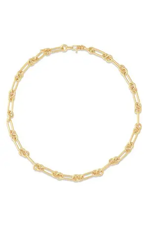 Sara Weinstock 16-inch Gold Paperclip Necklace - Yellow Gold