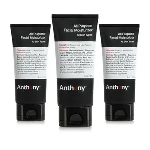 Anthony All-purpose Facial Moisturizer 3 Oz Multi-pack Of 3