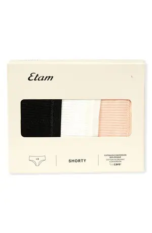 ETAM John 3-pack Cotton Shorties - Blush