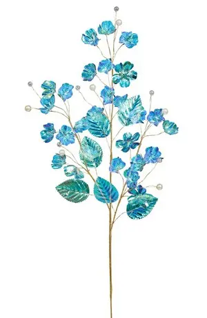 MARK ROBERTS Iridescent Berry Stem - Shiny Blue