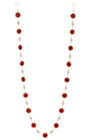 MARK ROBERTS Jeweled Bead Garland - Red