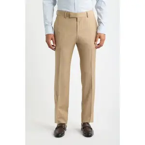 BOSS Genius Slim Fit Virgin Wool Suit Pants - Medium Beige