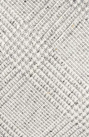 David Donahue Light Grey Mélange Glen Check Silk Tie