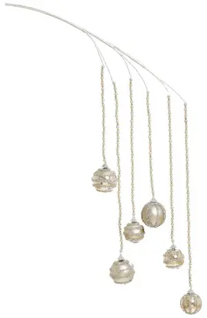 MARK ROBERTS Hanging Ball Spray - Champagne
