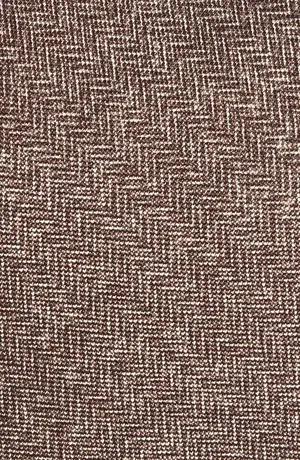 David Donahue Brown Mélange Silk Herringbone Tie
