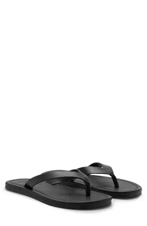 Mango Leather Flip Flop
