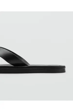 Mango Leather Flip Flop