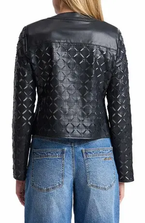 Bagatelle Laser-cut Faux Leather Jacket