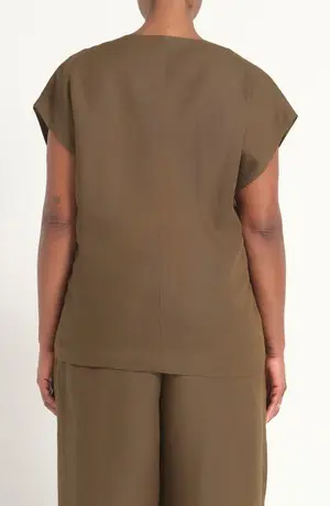 ESTELLE Katrina Double Breasted Linen Blend Jacket