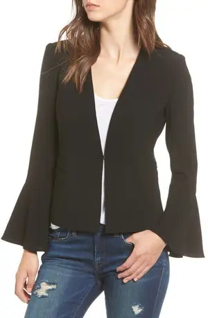 Mural Bell Sleeve Jacket