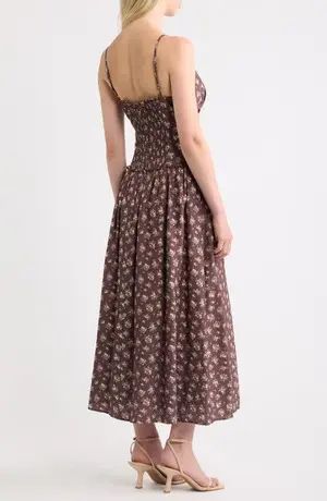 Lulus Lotta Lace Floral Dress