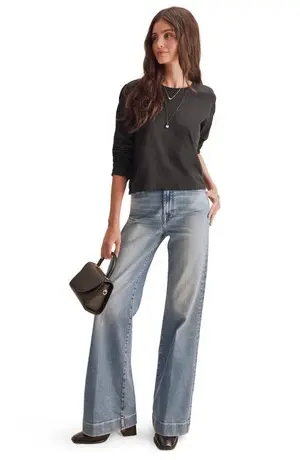Splendid Louisa Long Sleeve Tee - Black