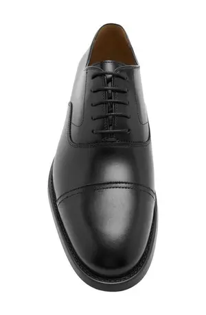 Mango Leather Oxford - Black