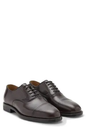 Mango Leather Oxford Brown