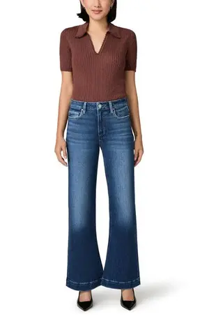 Paige Leenah High Waist Wide Leg Jeans