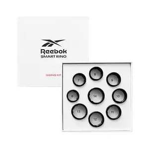REEBOK Fitness Ring Sizing Kit Ring Sizer, Sizes 6 To 14 - Black