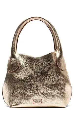 FRANCES VALENTINE Sweet Pea Mini Metallic Leather Handbag