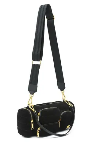 THINK ROYLN Lady Cargo Suede Crossbody Bag