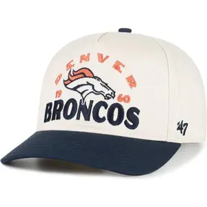 '47 Denver Broncos Arcitext Hitch Adjustable Hat - Natural
