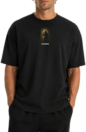MACEOO Marthyr Graphic T-shirt - Black