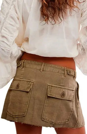 Free People Riverfront Surplus Miniskirt