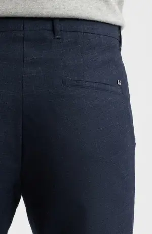 BOSS Genius Slim Fit Wool And Linen Trousers
